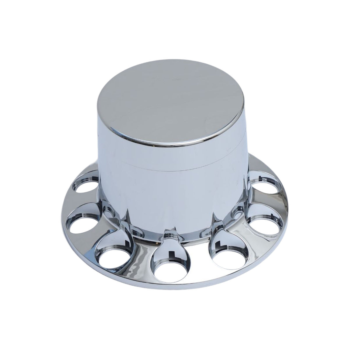Flat Top Chrome ABS Complete Axle Cover Kit Hubcap with 60 Pieces 33mm ...
